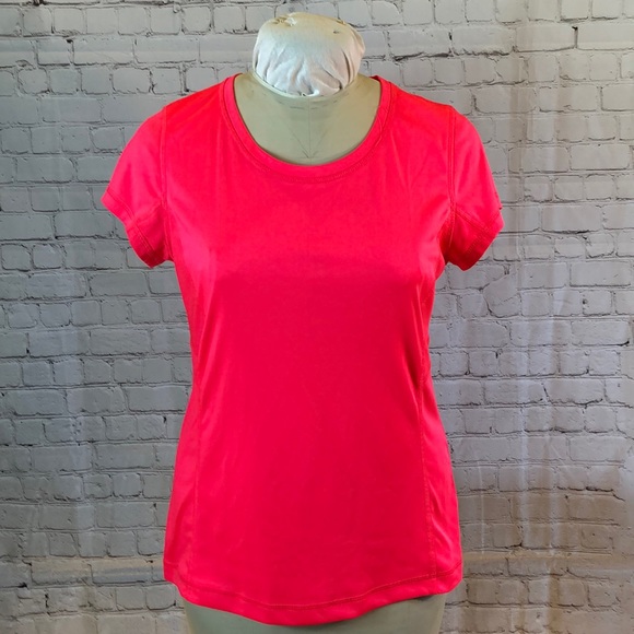 tek gear | Tops | Tek Gear Fluorescent Coral Short Sleeve Top Large ...